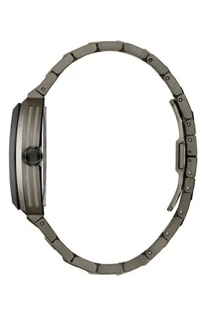 Bulova Maquina Gunmetal Skeleton Dial Automatic Bracelet Watch