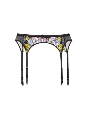 Fleur Du Mal Eden Garter Belt - Multi