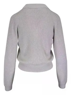 Brunello Cucinelli V-neck Cropped Sweater