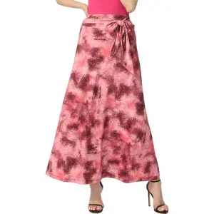 KIMI + KAI Printed Maxi Skirt With Belt - Rose