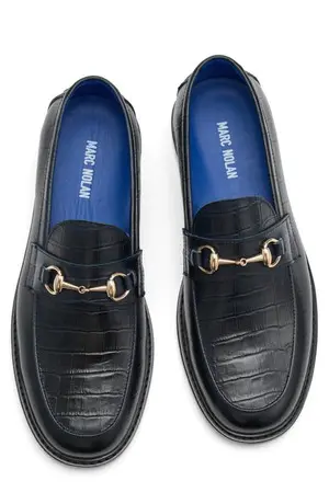 MARC NOLAN Boardwalk Bit Loafer - Navy