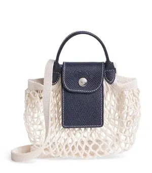 Longchamp Le Pliage Filet Extra-Small Mesh Bag Navy