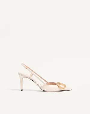 Valentino Garavani Vlogo Signature Slingback Pump - Ivory