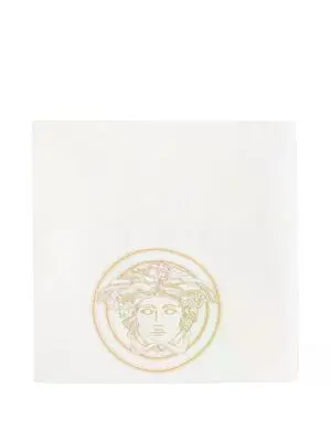 Versace Medusa Towel - White