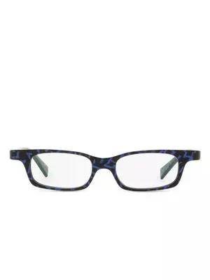 ALAIN MIKLI Geometric-patterned Eyeglasses - Blue