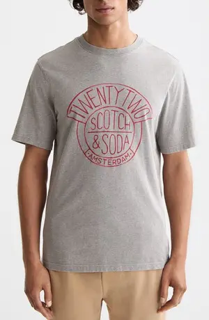 Scotch & Soda Graphic T-shirt - Grey