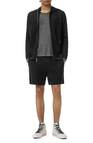 John Varvatos Marvin Mesh Sweater Shorts - Black