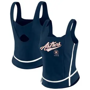 WEAR BY ERIN ANDREWS Houston Astros Square Neck Tank Top - Navy