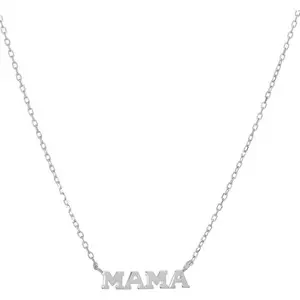 MARLYN SCHIFF Mama Pendant Chain Necklace - Sterling Silver