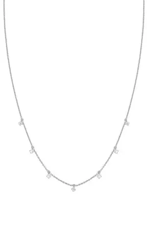 Bony Levy Liora Diamond Frontal Necklace - 18k White Gold