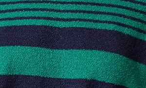 Deluc Crop Sweater Vest - Green Striped Blue