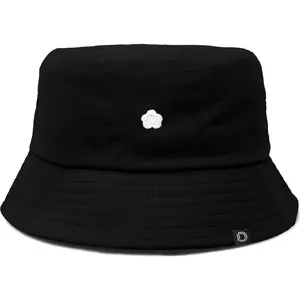 DALIX Lil Flower Cotton Bucket Hat Black