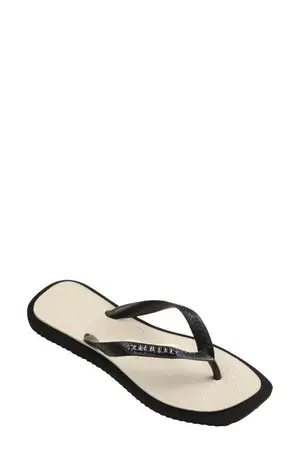 Havaianas Fusion Square Logo Flip Flop - Black