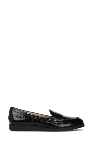 LIFESTRIDE Croc Embossed Loafer - Black