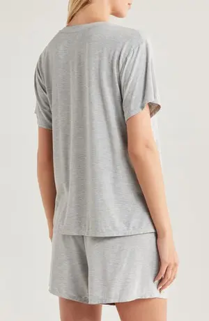 Nordstrom Cool Touch Short Pajamas - Grey Heather