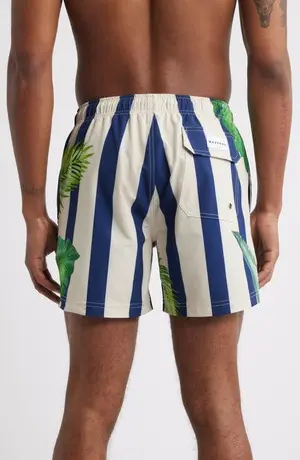 MAVRANS Striped Swim Trunks