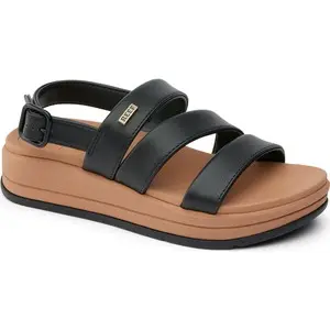 Reef Aura Escape Slingback Sandal - Black/ Tan