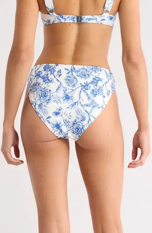 HUTCH High-waist Printed Bikini Bottom