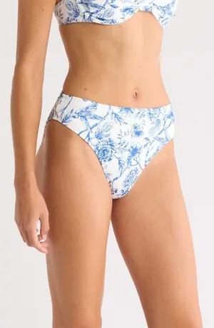 HUTCH High-waist Printed Bikini Bottom