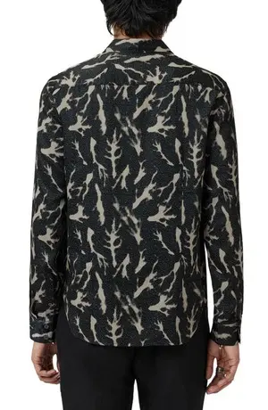 John Varvatos Ross Abstract Button-up Shirt