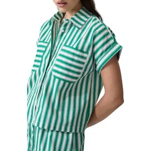 Deluc Nola Stripe Boxy Shirt