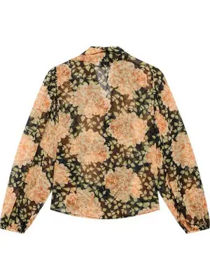 Mint Velvet Printed Pussy-bow Blouse