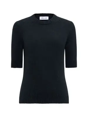 CALLAS MILANO Portia Crewneck Cashmere Sweater - Black