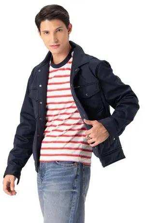 MEMBERS ONLY Soft Shell Shirt Jacket - Navy