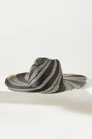 VAN PALMA Ema Stripe Straw Rancher