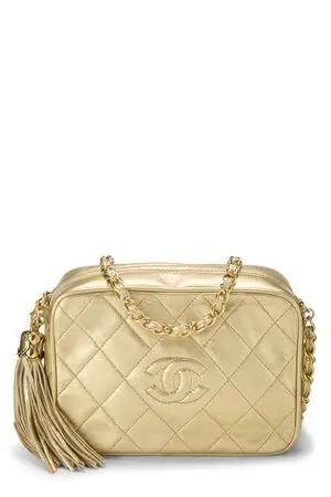 CHANEL Lambskin Diamond CC Camera Bag