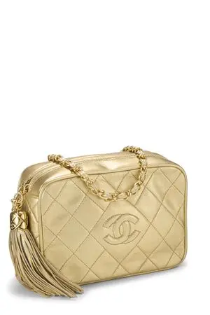Chanel Lambskin Diamond Cc Camera Bag