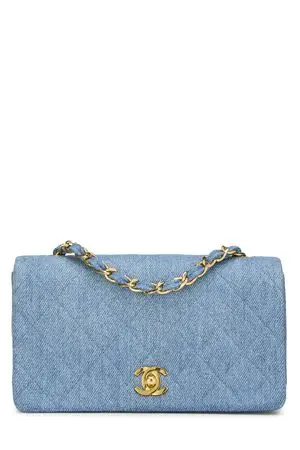 Chanel Quilted Denim Flap Bag