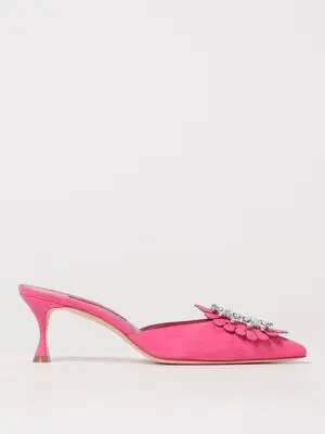 Manolo Blahnik Heeled Mules - Fuchsia