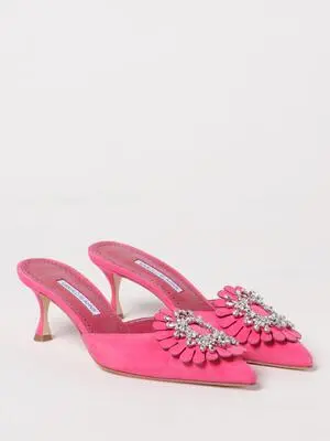Manolo Blahnik Embellished Mules