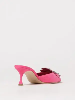 Manolo Blahnik Embellished Mules