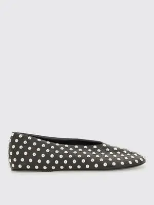 JIL SANDER Studded Ballet Flats - Black