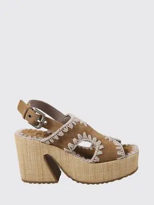 Mou Heeled Sandals - Natural
