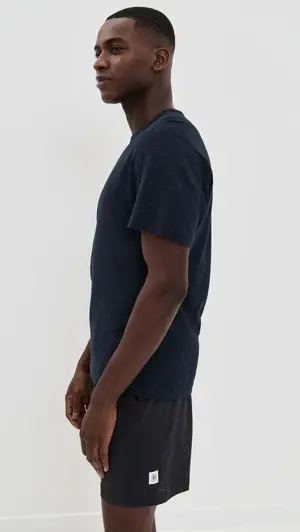 Reigning Champ 1x1 Slub Slim T-shirt - Navy