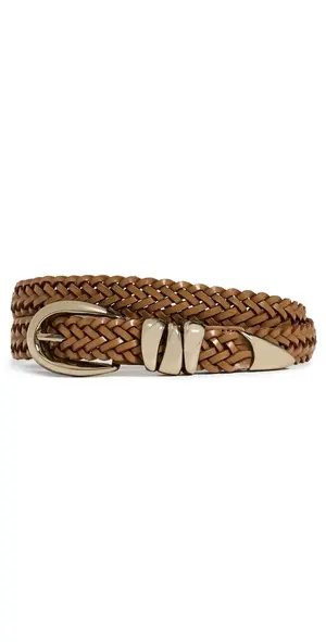 Madewell Woven Metal Keeper Belt - Light Caramel