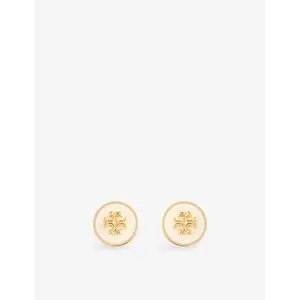 Tory Burch Kira Stud Earrings - Tory Gold / New Ivory