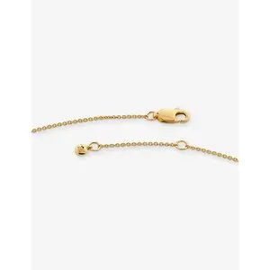 Monica Vinader Initial-o Stamp 18ct Yellow Vermeil Chain Bracelet - Gold