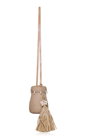 Johanna Ortiz Palm Shoulder Bag - White