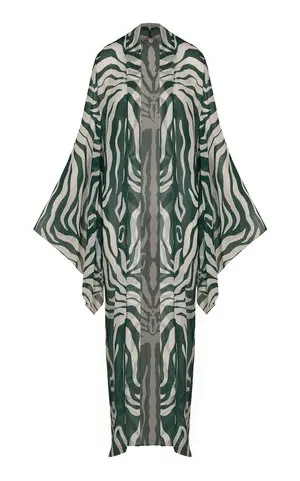 Johanna Ortiz Amazon Eco-georgette Cover-up - Green