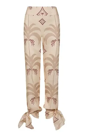 JOHANNA ORTIZ Printed Linen Pants