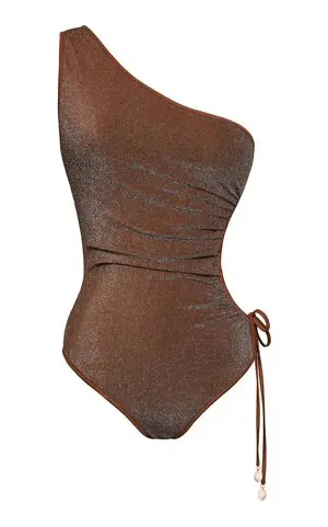 Johanna Ortiz Whispering Shimmering One-piece Swimsuit - Brown