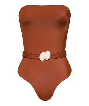 Johanna Ortiz Classic Strapless One-piece Swimsuit