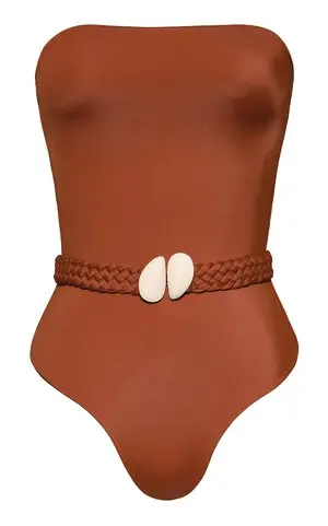 Johanna Ortiz Classic Strapless One-piece Swimsuit