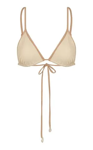 Johanna Ortiz Playa Del Río Bikini Top - Ivory