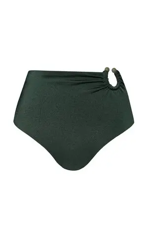Johanna Ortiz Johanna Ortiz Taita High-Rise Bikini Bottom Dark Green