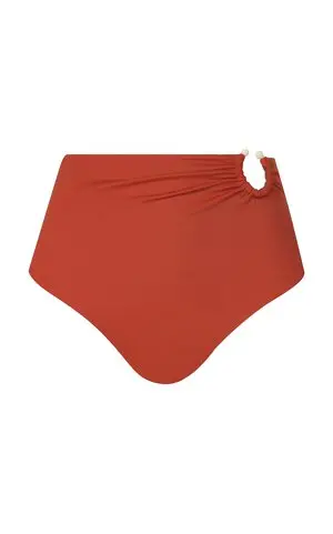 Johanna Ortiz Taita High-rise Bikini Bottom - Red